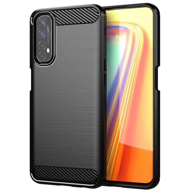 Jual REALME 7 7i 7 PRO Case Rugged Carbon Fiber Armor Anti Heat Anti ...