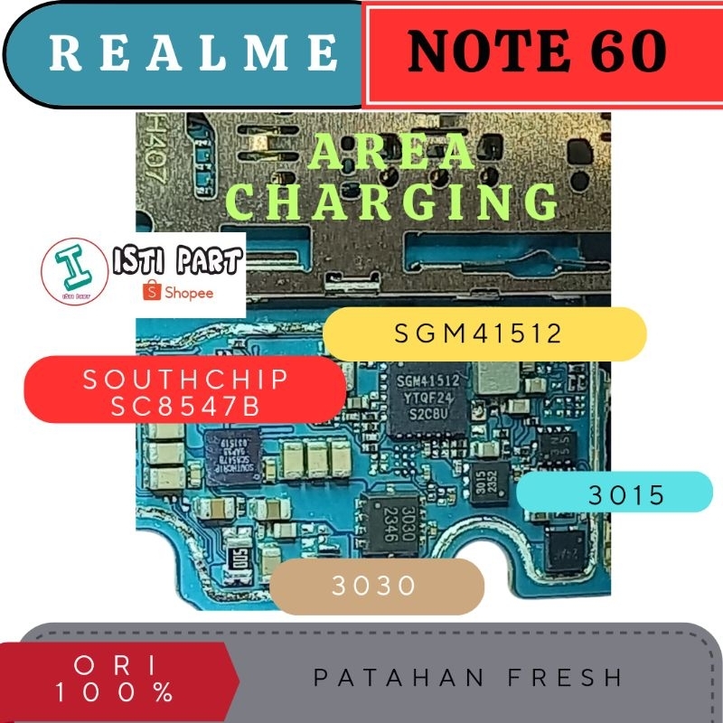 Jual IC SOUTHCHIP SC8547B IC VC7643 DLL MESIN REALME NOTE 60 PATAHAN ...