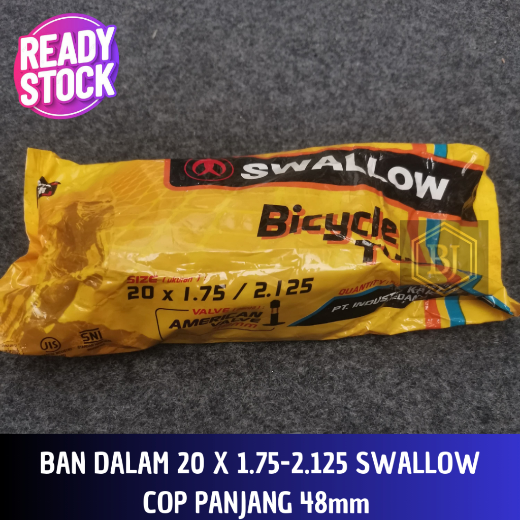 Jual Ban Dalam Sepeda Swallow 20 × 1.75 / 2.125 American Valve Cop Sepeda motor | Shopee Indonesia