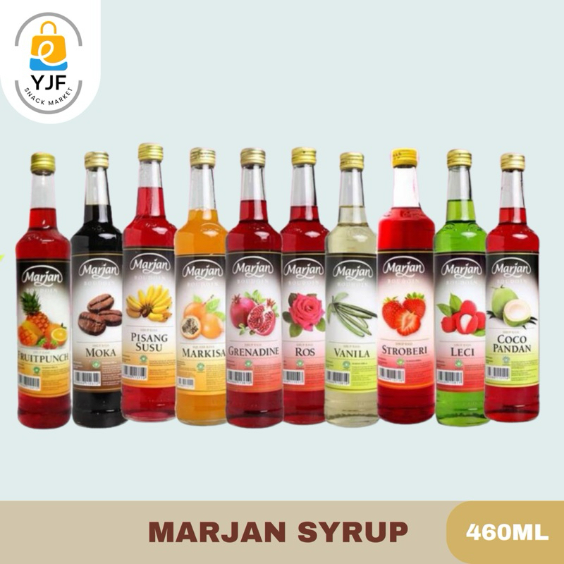Jual Marjan Syrup / Sirup Marjan Botol Kaca / Sirup Sari Buah Minuman ...