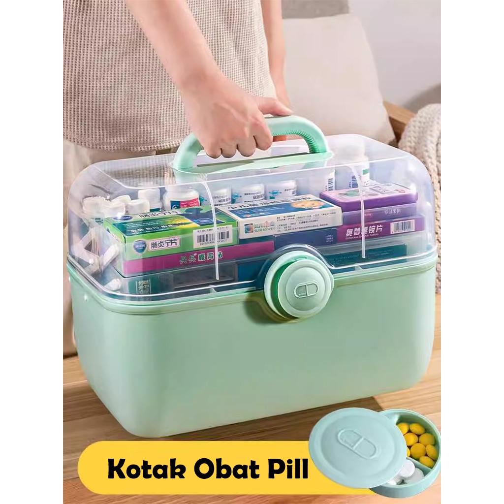 Jual kotak obat/kotak p3k/Kotak Penyimpanan/Box Obat | Shopee Indonesia