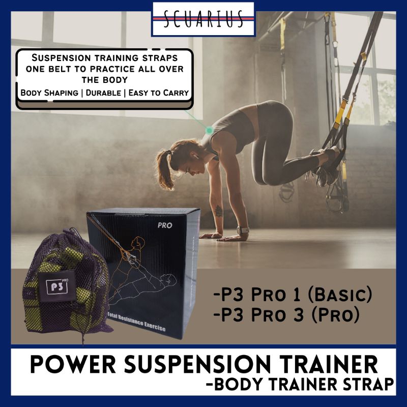 Jual Suspension Training Straps P3 TRX Tali Stretching Rope Tactical ...