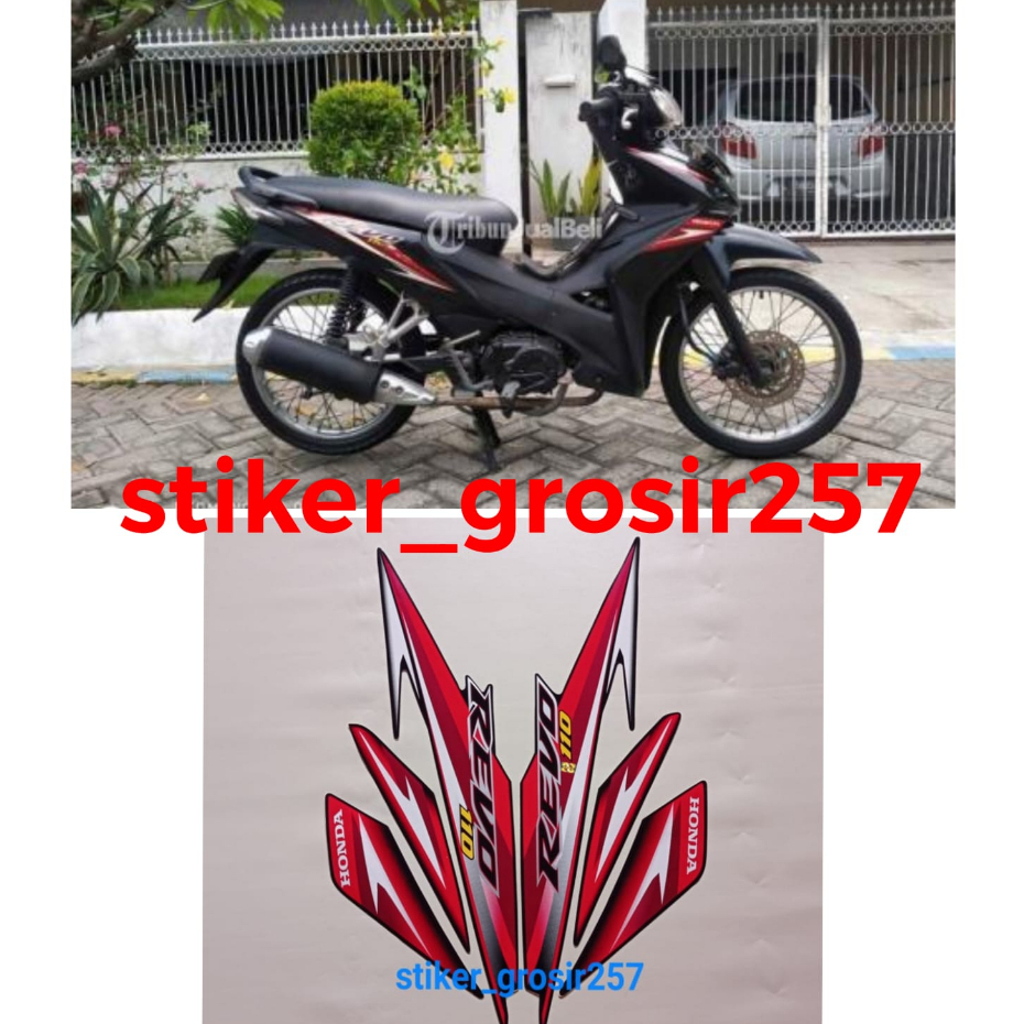 Jual STIKER STRIPING LIS LES BODY HONDA REVO ABSOLUTE STD 2010 MERAH ...