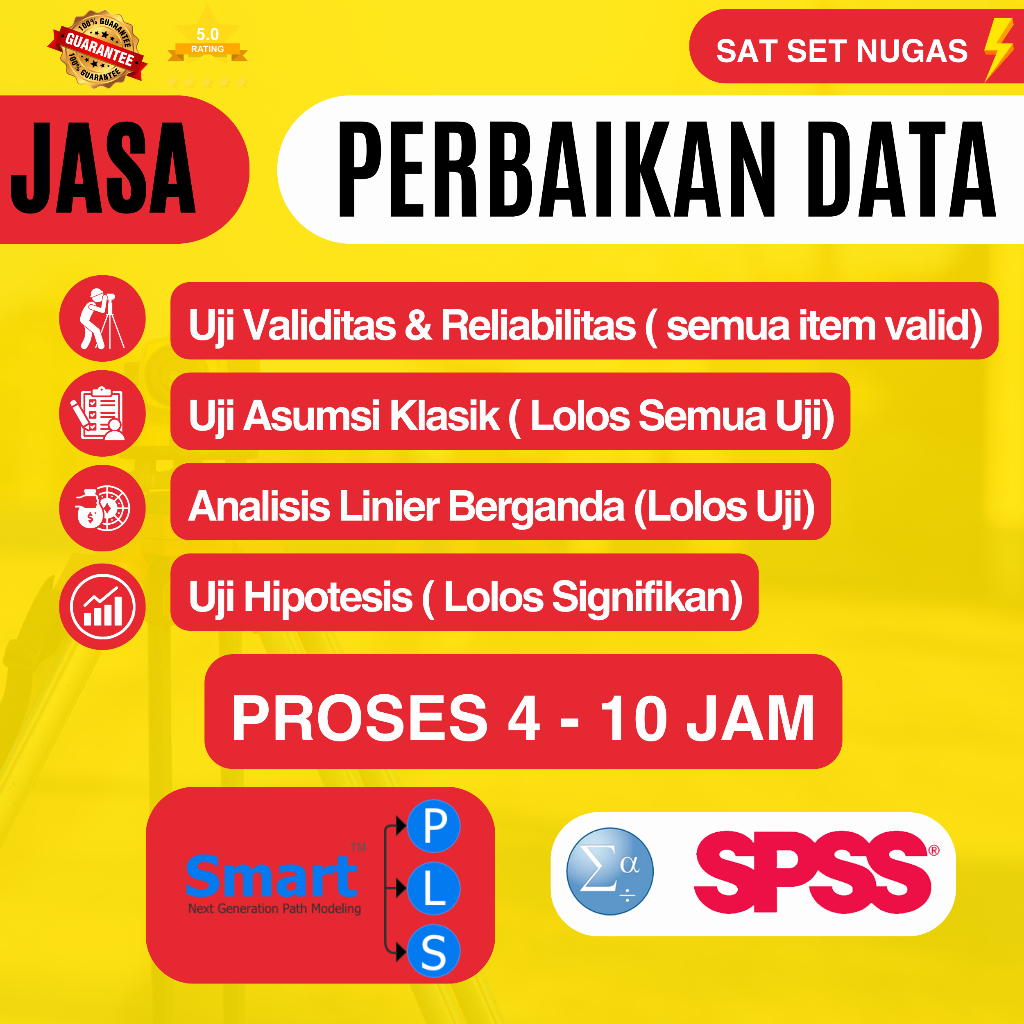 Jual Perbaikan Data Statistik GARANSI LOLOS SEMUA UJI 100% | SPSS ...