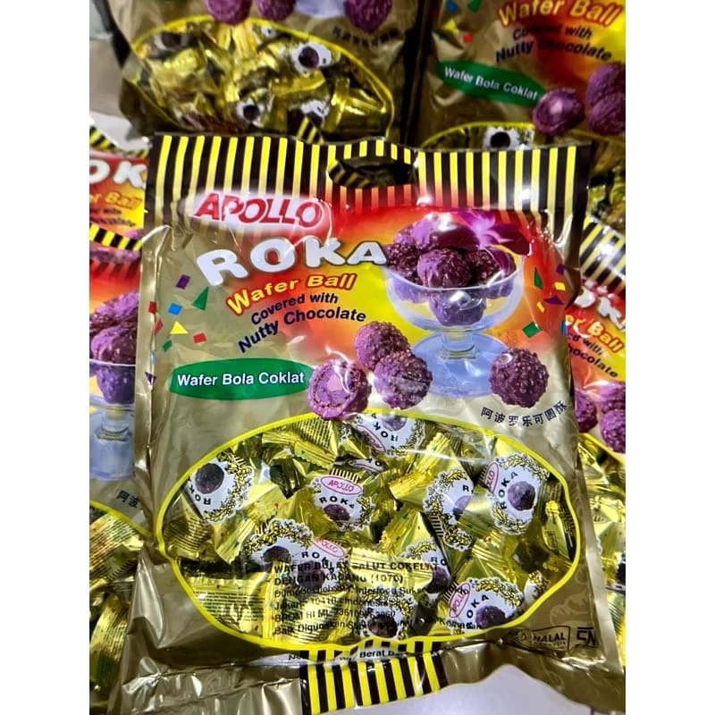 Jual ROKA APOLLO WAFER BALL COKLAT ISI 50PCS | Shopee Indonesia