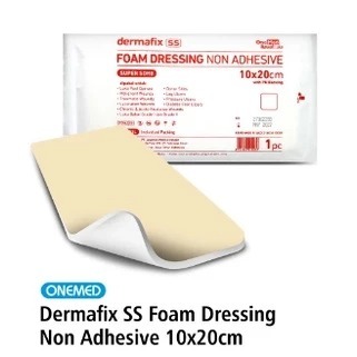 Jual ONEMED Dermafix SS Foam Dressing Non Adhesive 10 x 20cm dan 10 x ...