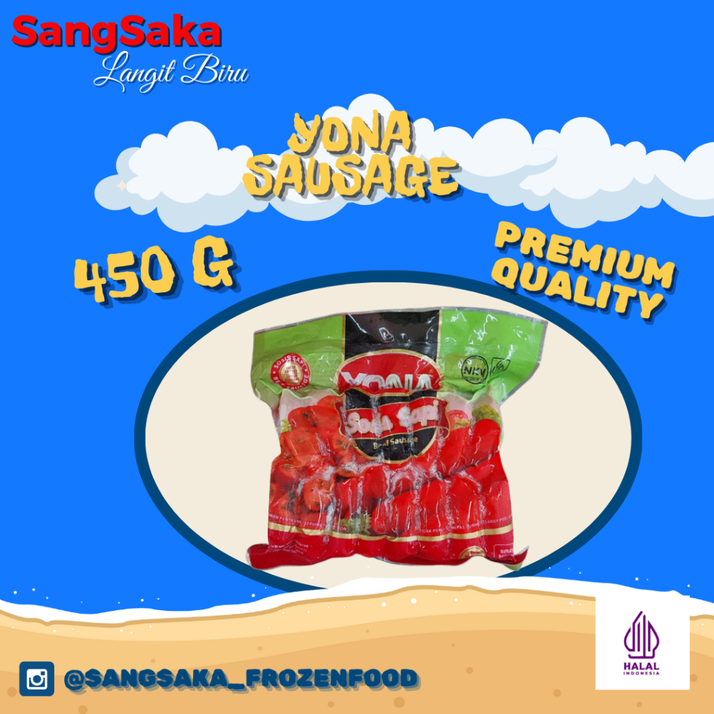 Jual SOSIS YONA COCKTAIL MERAH BERAT 450 GRAM | Shopee Indonesia