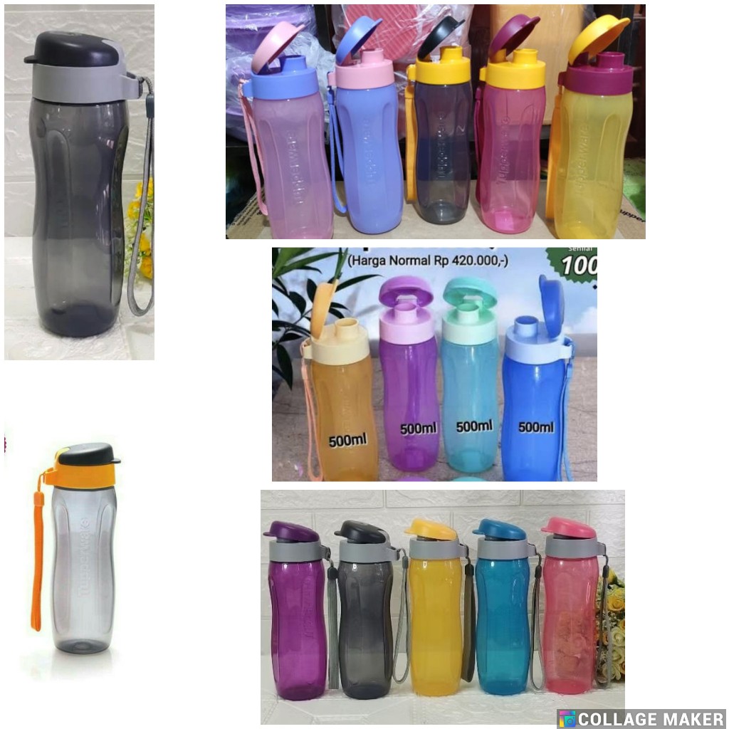 Jual tupperware eco bottle fashion 500 ml botol minum 500ml | Shopee ...