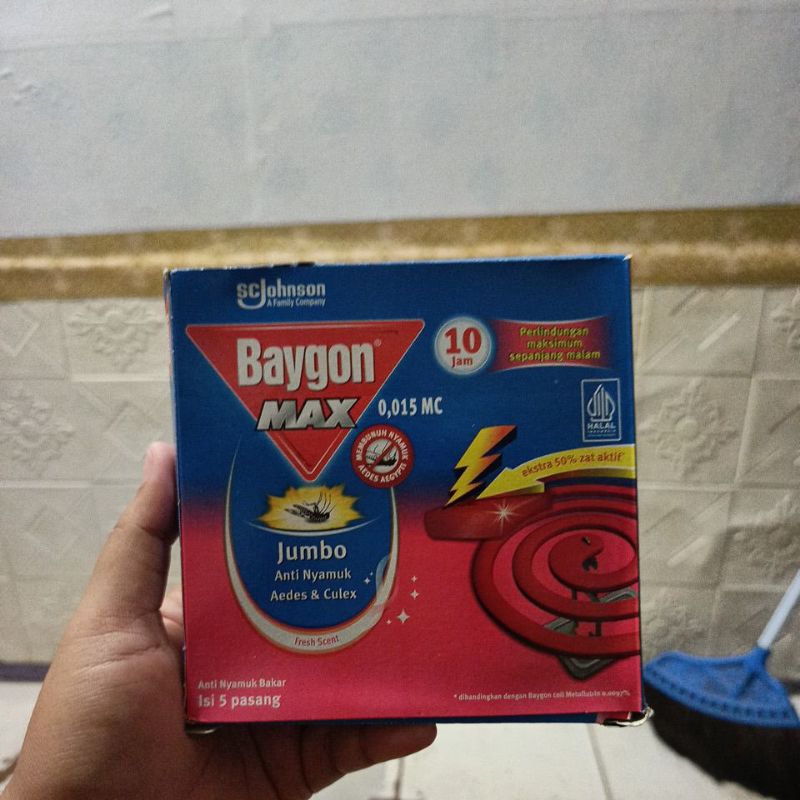 Jual BAYGON MAX JUMBO ANTI NYAMUK / OBAT NYAMUK BAKAR ISI 5 PCS ...
