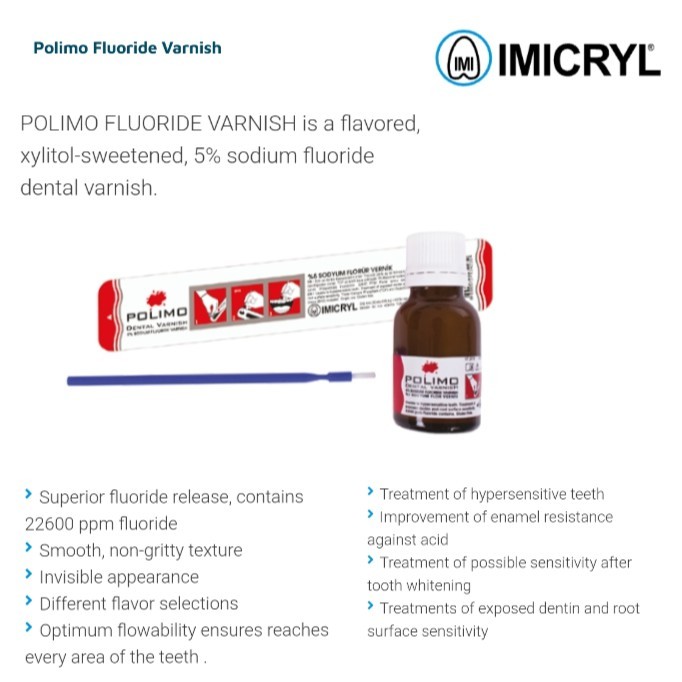Jual IMICRYL POLIMO FLUORIDE VARNISH / SERUPA 3M CLINPRO WHITE VARNISH ...