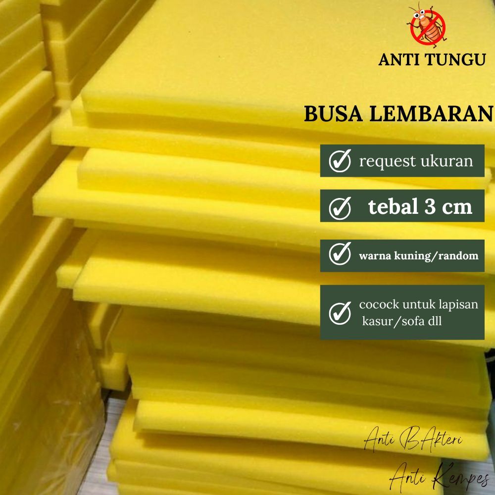 Jual Busa Kursi Sofa Kayu 200x100 Meteran Tebal 3 CM Alas tidur Bayi ...