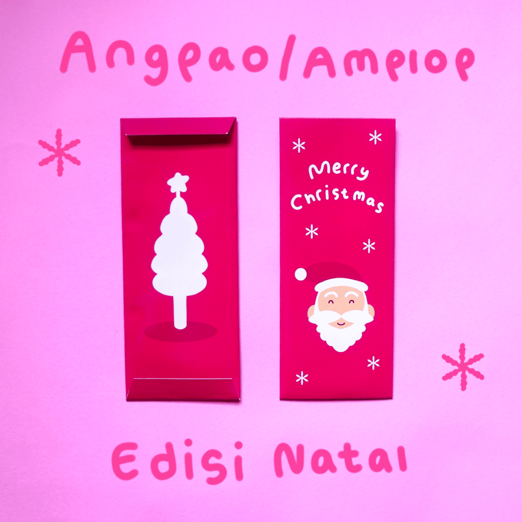 Jual (10 Pcs) Amplop/Angpao Estetik Desain Lucu (Edisi Natal) | Shopee ...