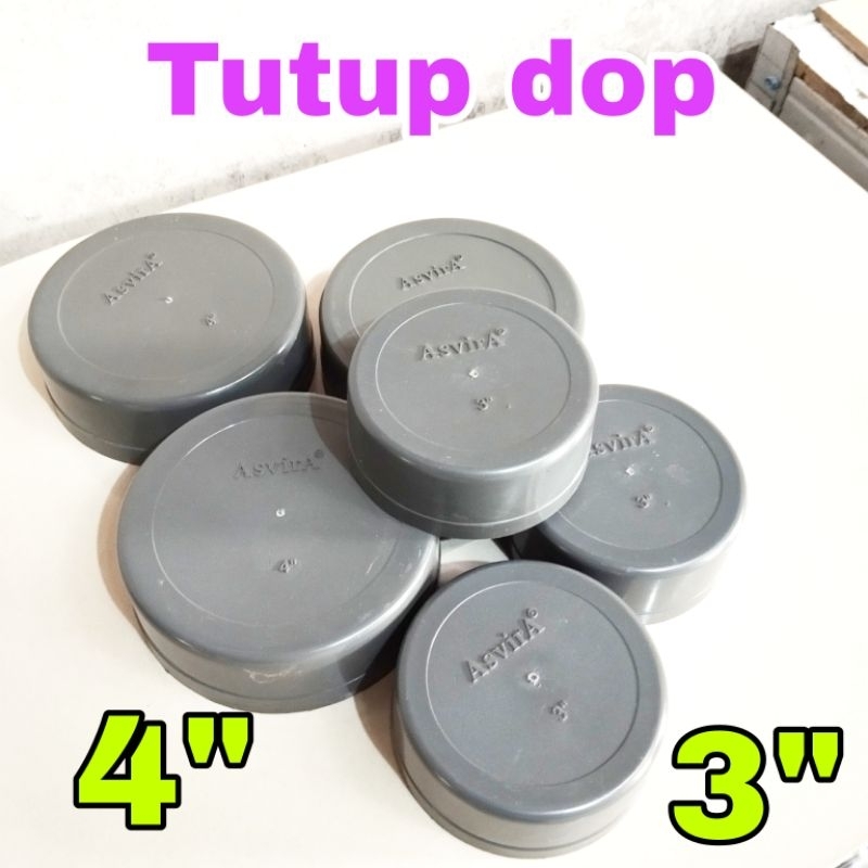 Jual TUTUP DOP PIPA PVC UKURAN 3" DAN 4" | Shopee Indonesia