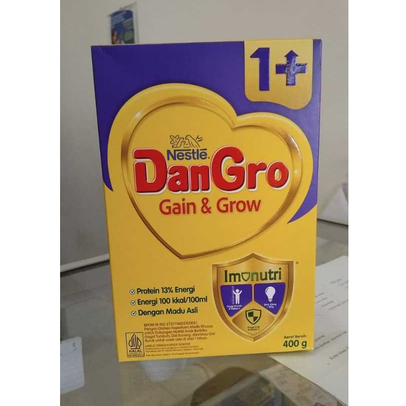 Jual Nutrizi I Nestle DanGro Gain & Grow 1+ 400GR, Susu Tinggi Kalori ...