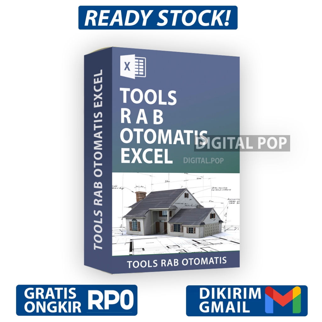 Jual TOOLS RAB OTOMATIS EXCEL - Aplikasi Perhitungan Rencana Anggaran Biaya Pelaksanaan Rumah ...