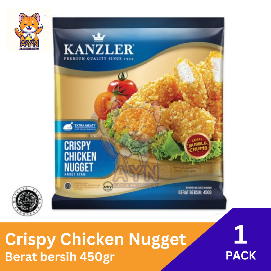 Jual Nugget Kanzler Crispy Nugget Original / Stick / Spicy [ 1 pack isi ...