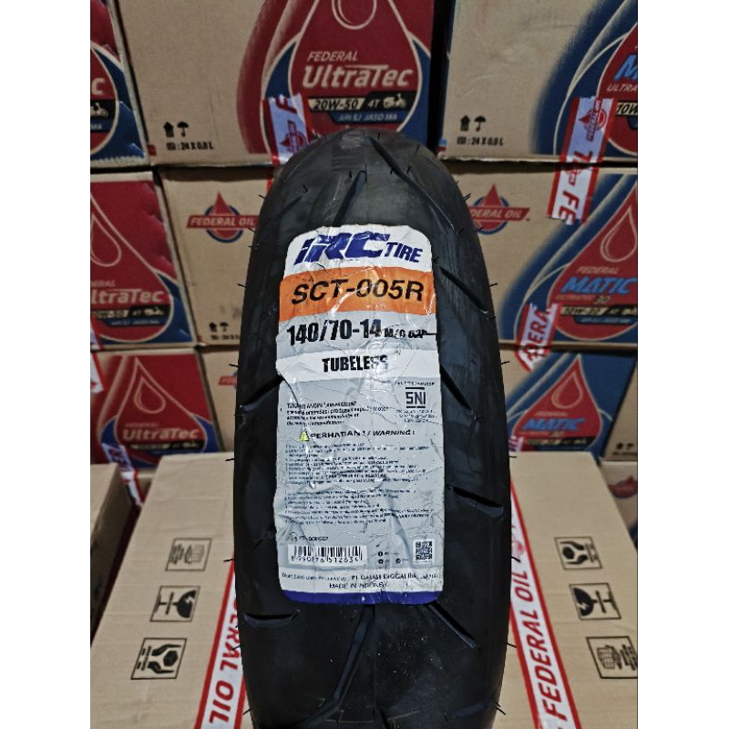 Jual Ban Luar IRC SCT-005 R 140/70-14 TL Tubeless / Untuk Sepeda Motor ...