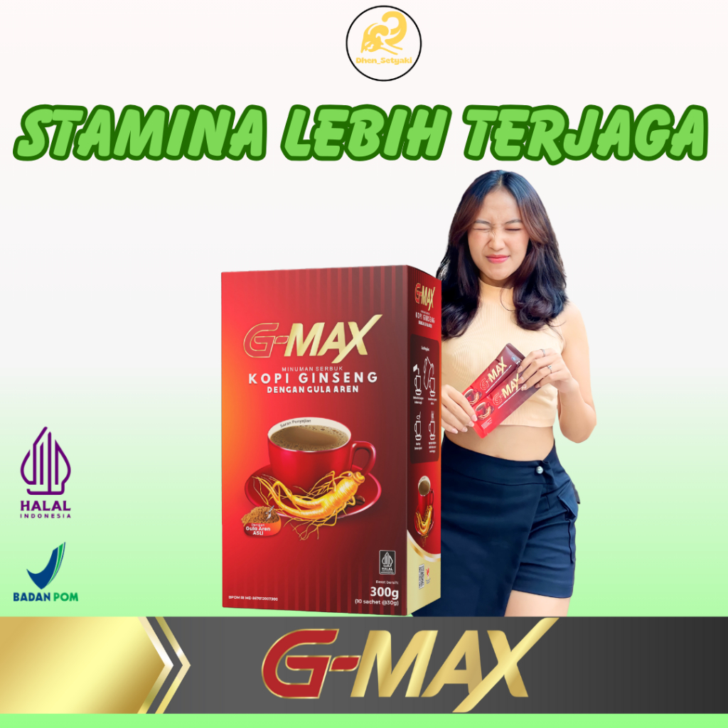 Jual Kopi G-max Instan - Kopi Stamina Pria Tahan Lama Rasa Ginseng | Shopee Indonesia