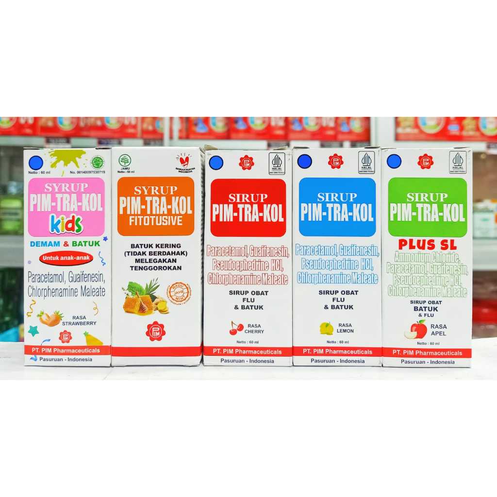 Jual PIM-TRA-KOL PIMTRAKOL 𝐒𝐢𝐫𝐮𝐩 𝟔𝟎𝐌𝐋 - Meredakan Demam, Batuk dan ...