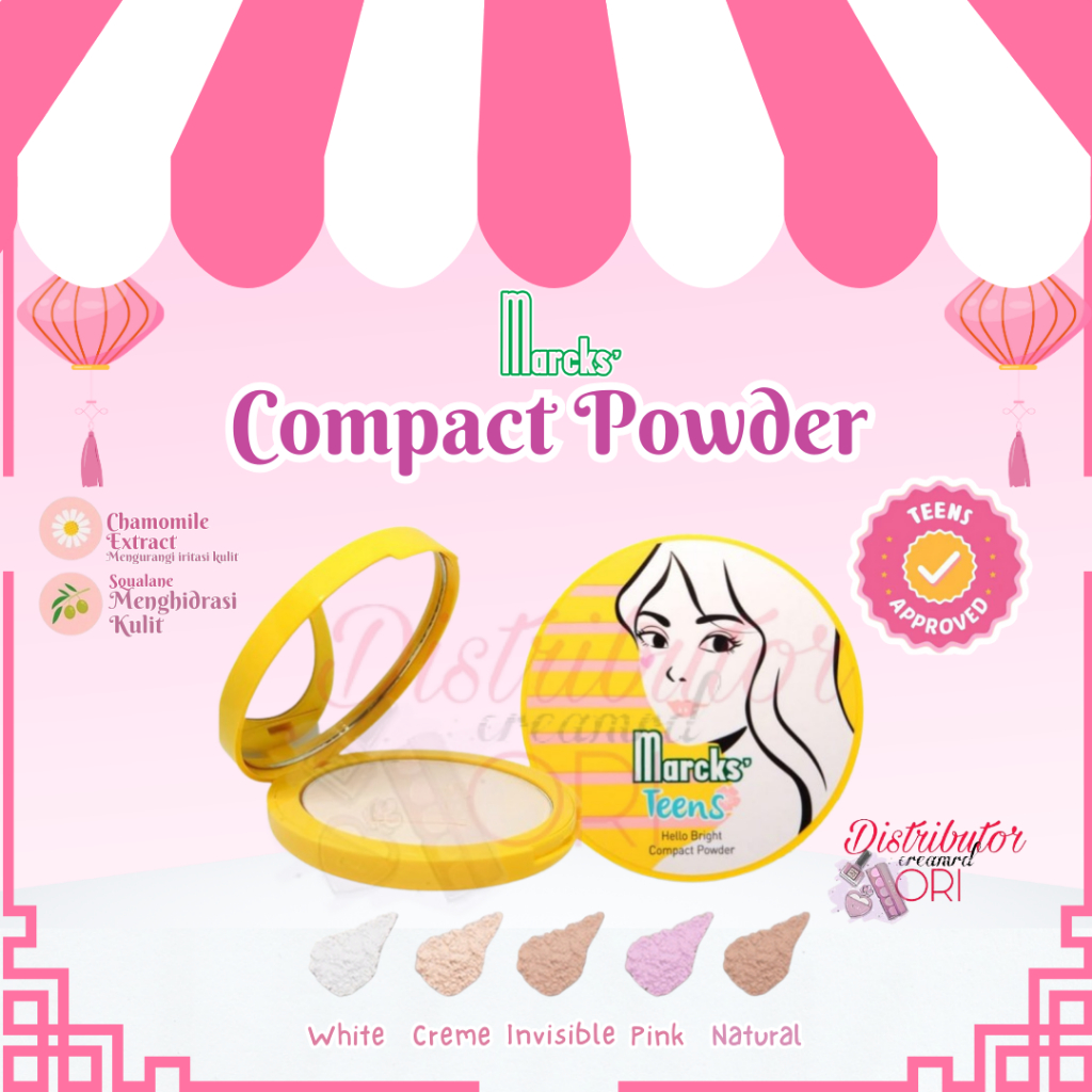 Jual Compact Powder Teen 12gr - Marcks bedak padat | Shopee Indonesia