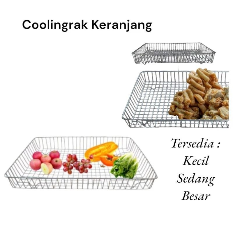Jual Cooling Rak Keranjang Peniris Gorengan Rack Pendingin Makanan ...