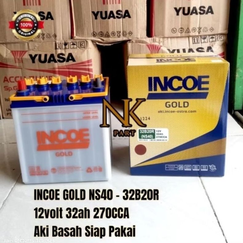 Jual Aki Mobil Suzuki Carry Futura Katana Real Van INCOE GOLD NS40 Basah | Shopee Indonesia