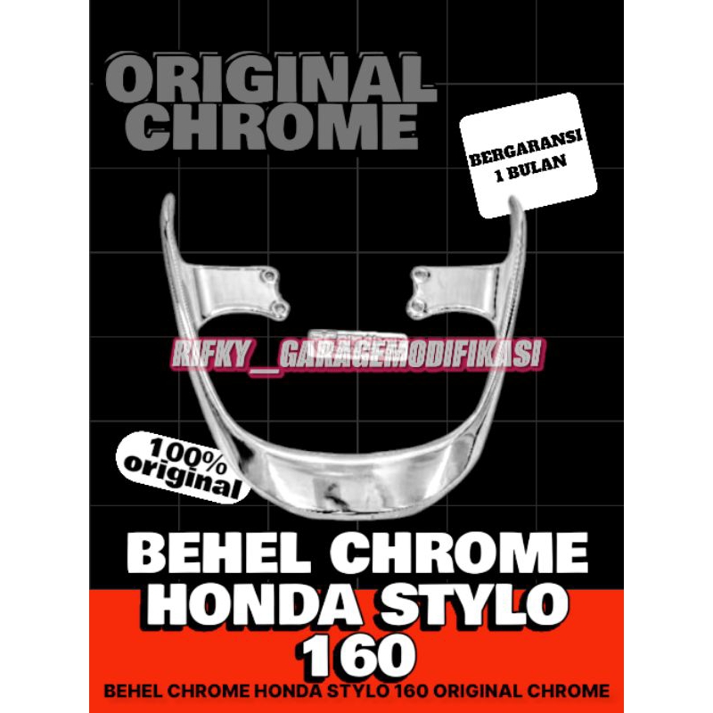Jual behel chrome original honda stylo 160 | Shopee Indonesia