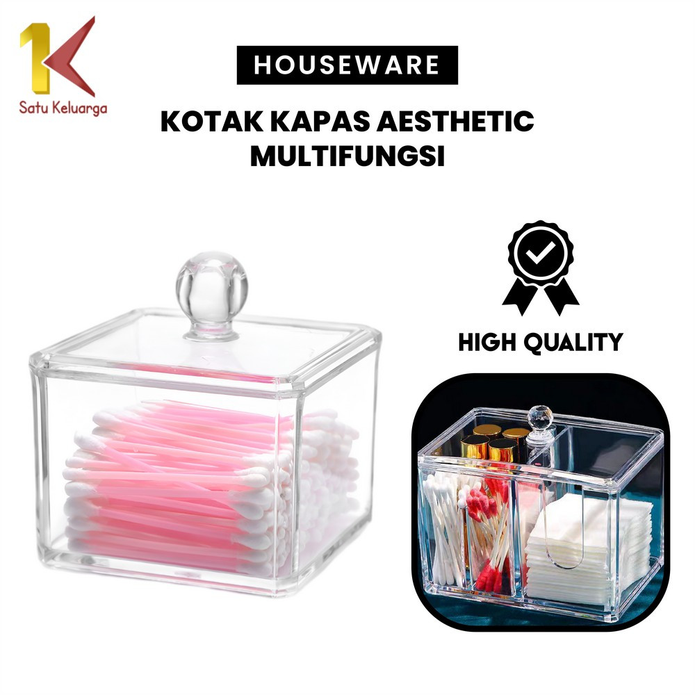 Jual 1K Tempat Kapas Dan Cotton Bud K13 Kotak Kapas Aesthetic ...
