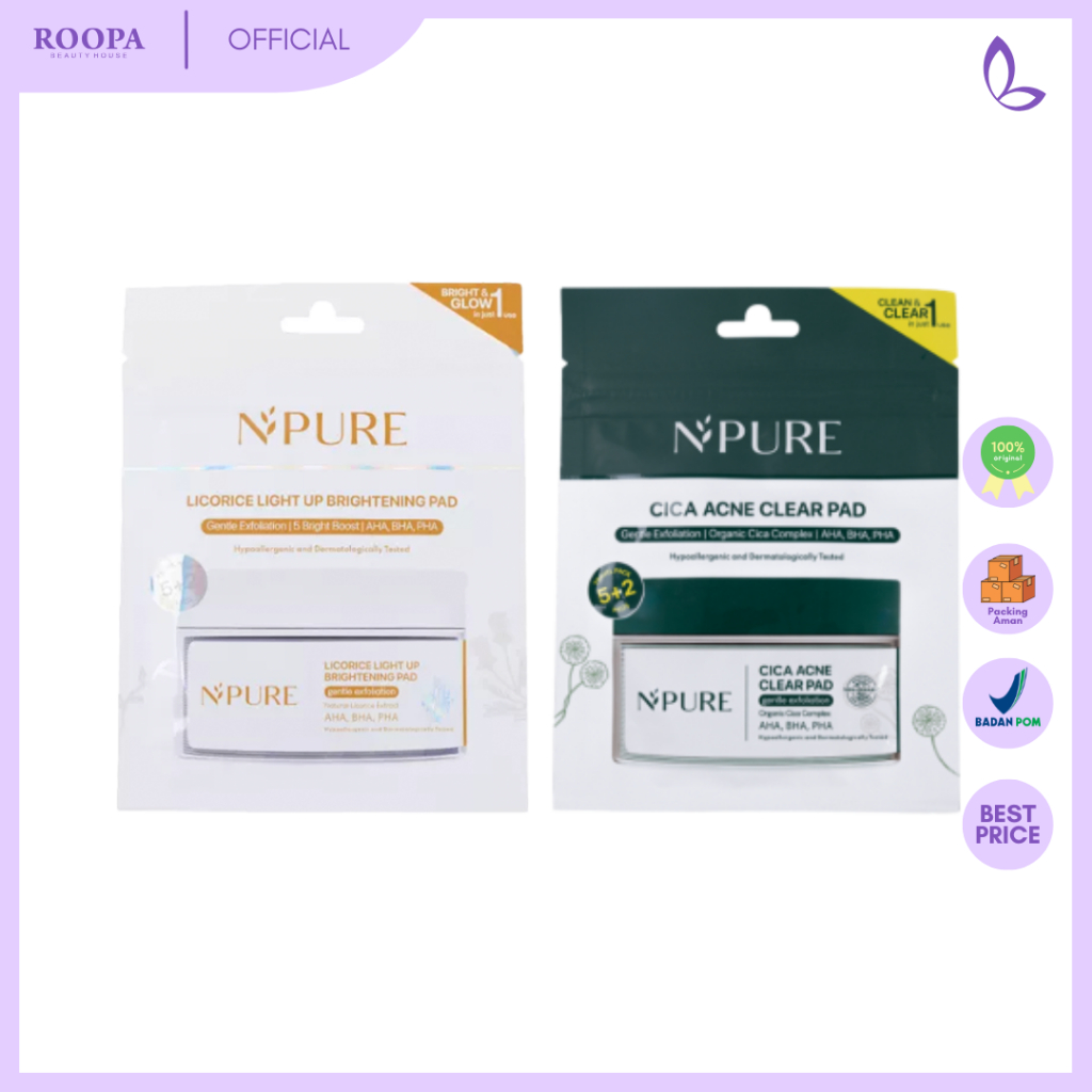 Jual NPURE Cica Clear Pad Pouch Ziplock | Licorice Light Up Brightening ...