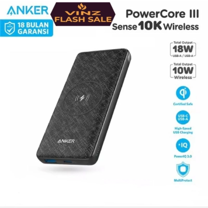 Jual ANKER PowerCore III Sense 10000 MAH | Shopee Indonesia