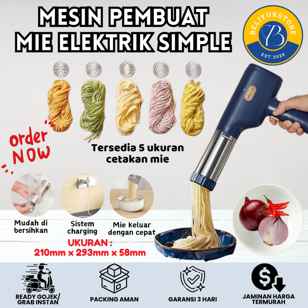 Jual Mesin Pembuat Mie Elektrik Portable / Electric Noodle Machine ...