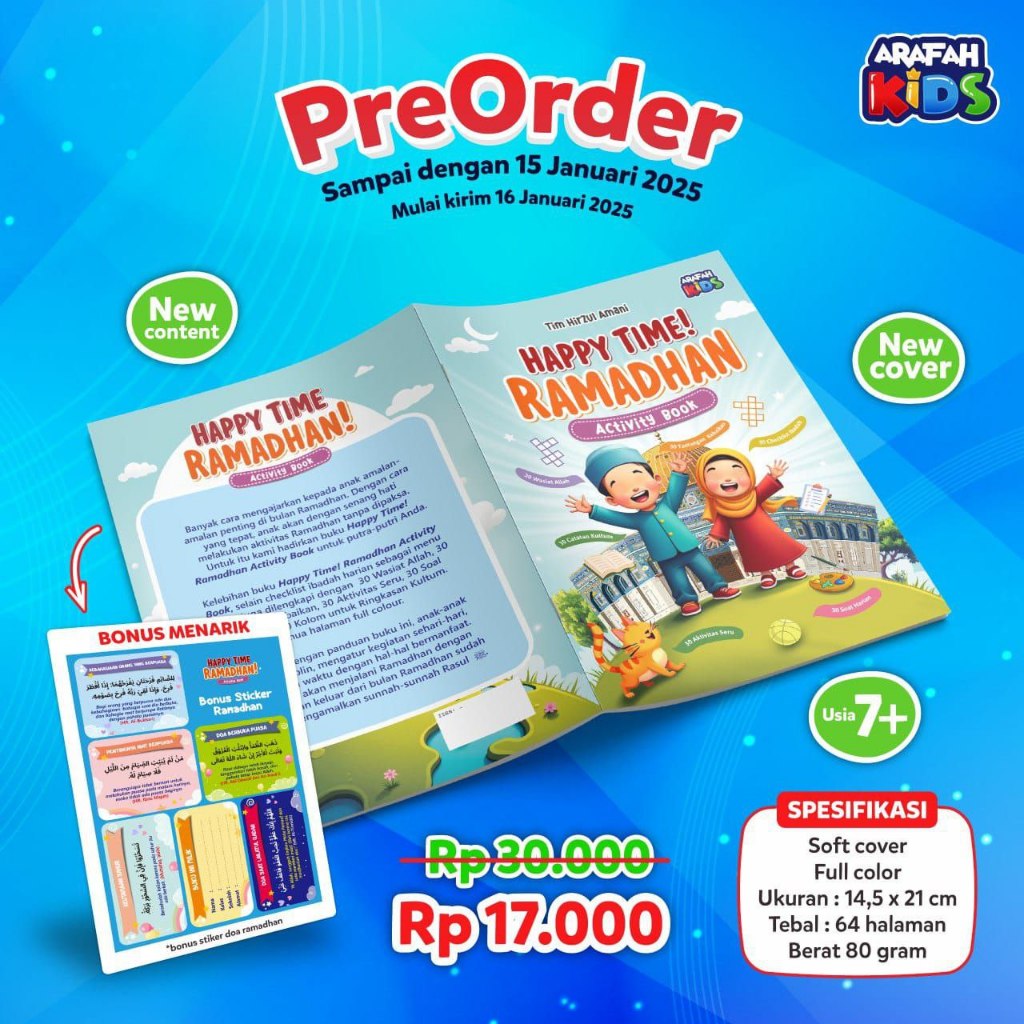 Jual Buku Aktivitas Ramadhan Anak - Happy Time ! Ramadhan Activity Book ...