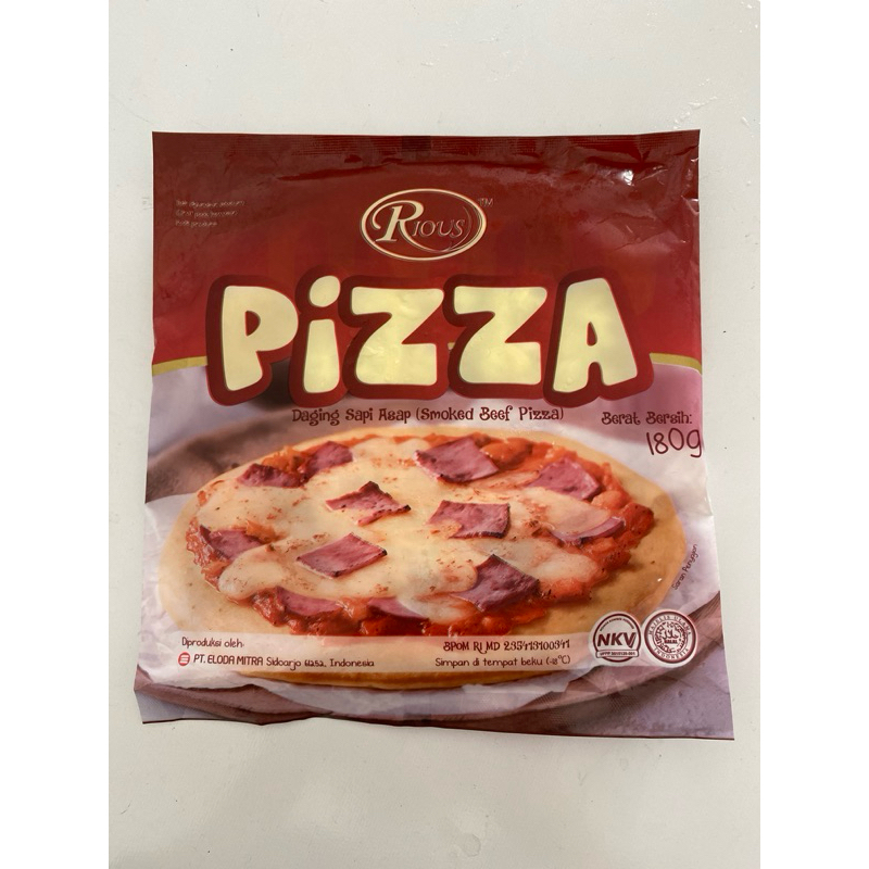 Jual Rious Pizza Daging Sapi Asap (Smoked Beef Pizza) Berat Bersih 180g ...