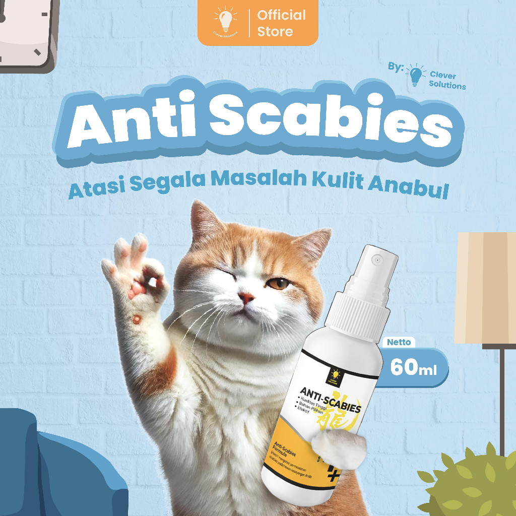 Jual Clever Solutions - Anti Scabies Obat Spray Jamur, Scabies, Borok ...