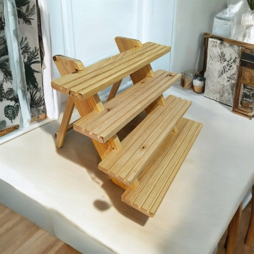 Jual rak display kayu/rak display aesthetic/rak display estetik/rak ...