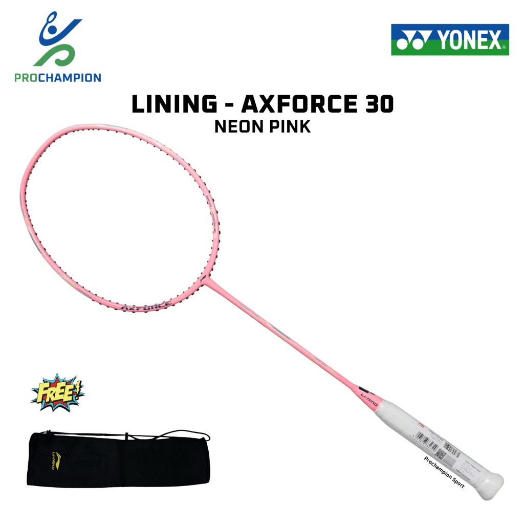 Jual Raket Badminton Lining Li-Ning AXFORCE 30 Neon Pink | Shopee Indonesia