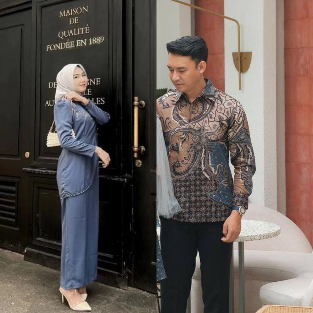Jual (ADA JUMBO)Couple Felicia Kurung Melayu Dress Setelan Wanita Baju ...