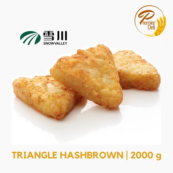 Jual SNOW VALLEY Triangle Hash Browns 2 Kg - Kentang Beku 2000 gram ...