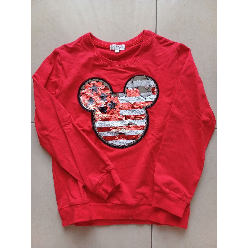 Jual Sweater Merah Mickey Mouse | Shopee Indonesia
