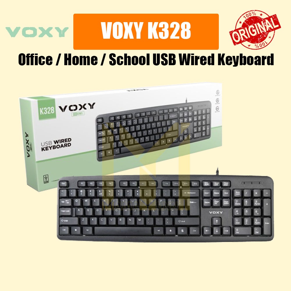 Jual Keyboard USB Voxy K328 Baru/New / Keyboard Kabel Standard Murah / Office/Home USB Wired ...
