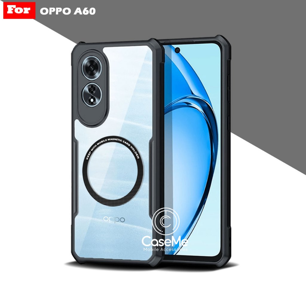 Jual Case Oppo A60 Softcase Fushion Magnetic Ring Transparan Magsafe ...
