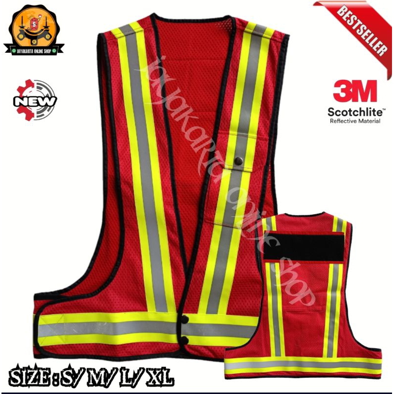 Jual ROMPI SAFETY V 3M SCOTLITE JALA PREMIUM TEBAL-ROMPI SAFETY CUSTOM ...