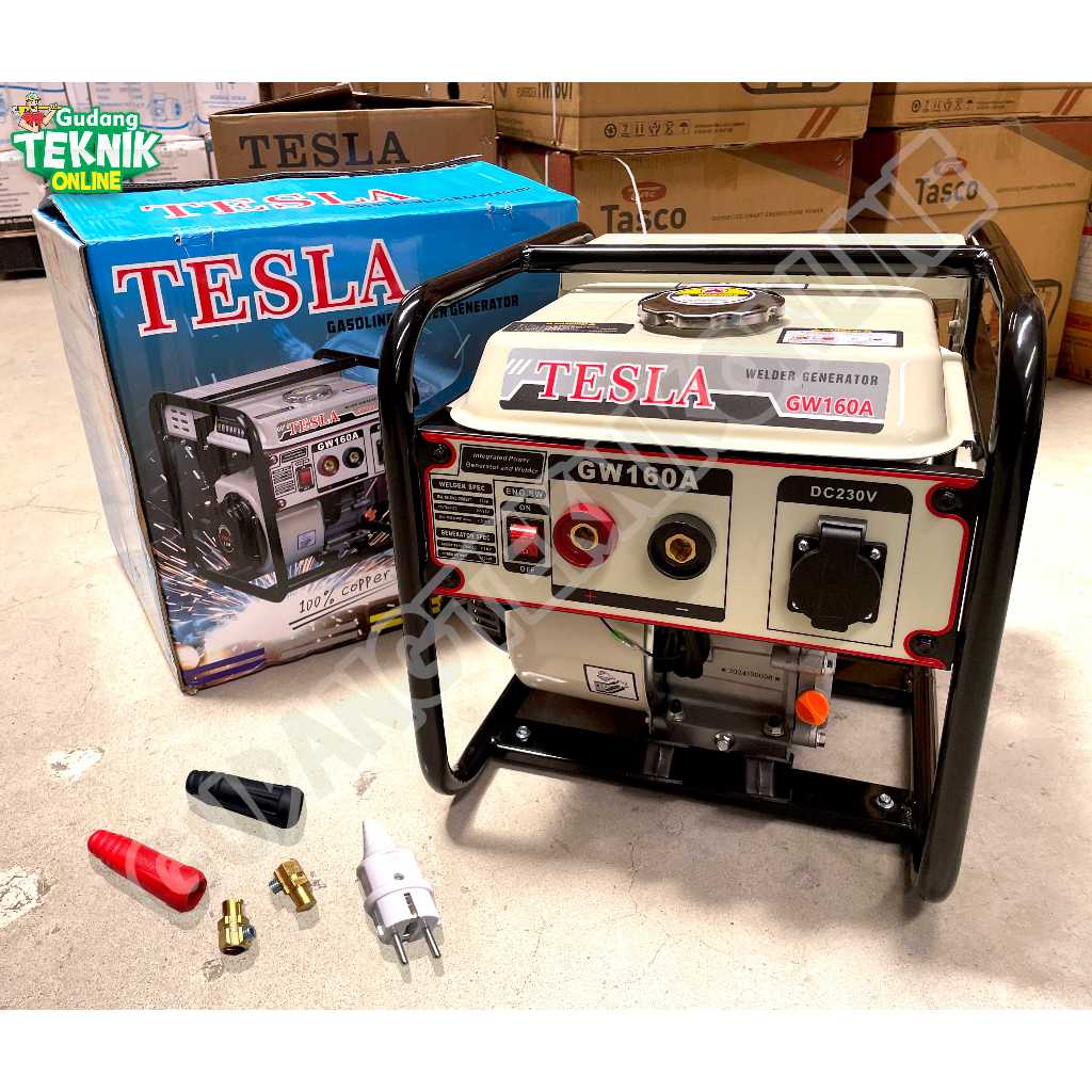 Jual Genset LAS 1000Watt TESLA GW160A / Genset Mesin Welding Las ...