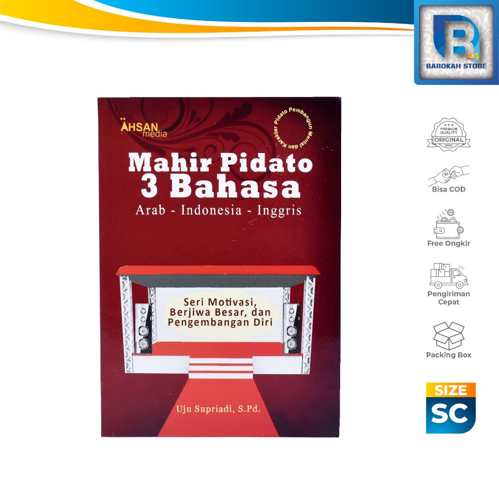 Jual Buku Kumpulan Pidato Mahir Pidato 3 Bahasa (Arab, Inggris ...