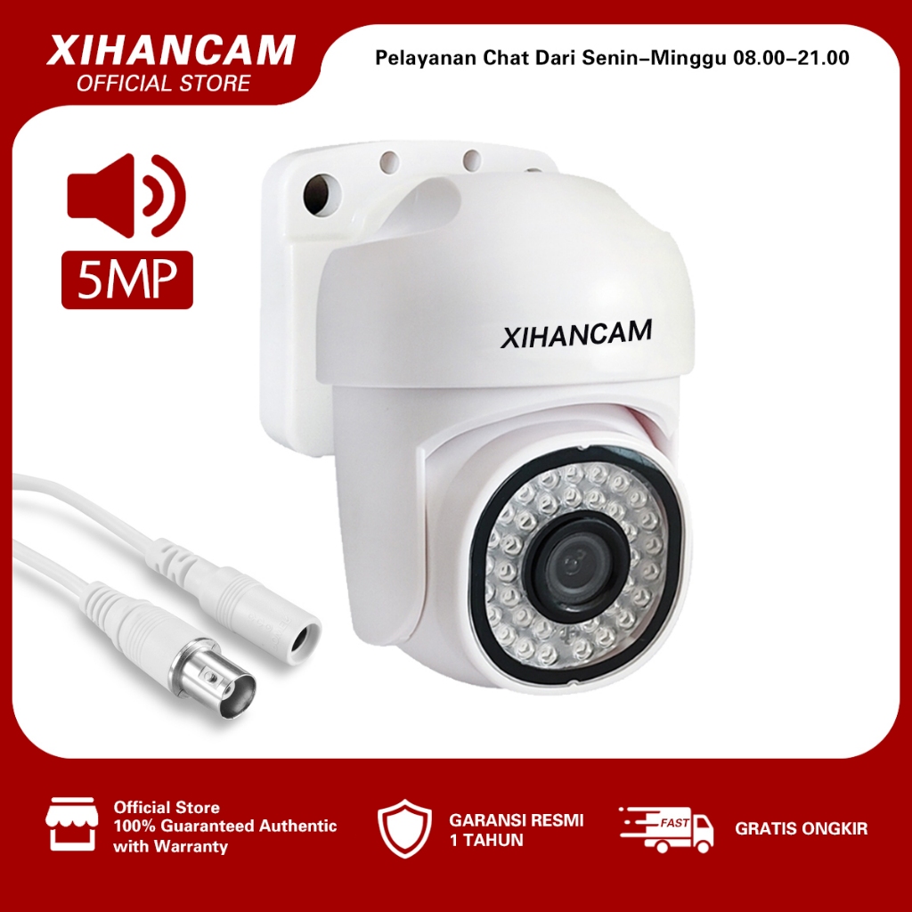 Jual XIHANCAM CCTV Analog Outdoor 5MP Smart Security Kamera CCTV PTZ ...