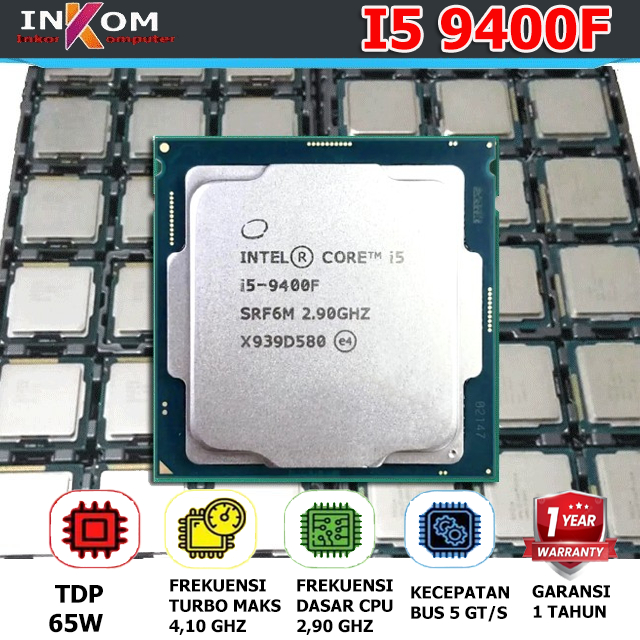 Jual Processor CPU Intel Socket LGA 1151 I5 9400F Coffe Lake Gen 9 | Shopee Indonesia