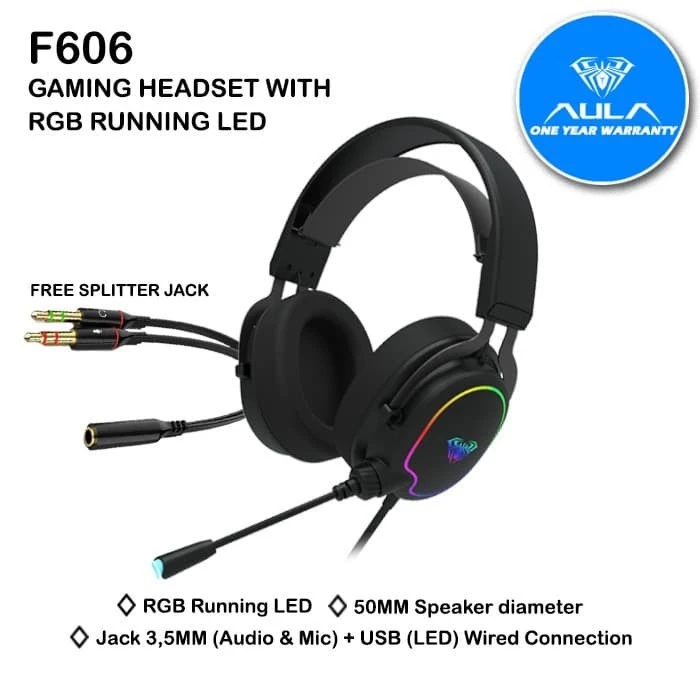 Jual Headset Gaming AULA F606 | Shopee Indonesia