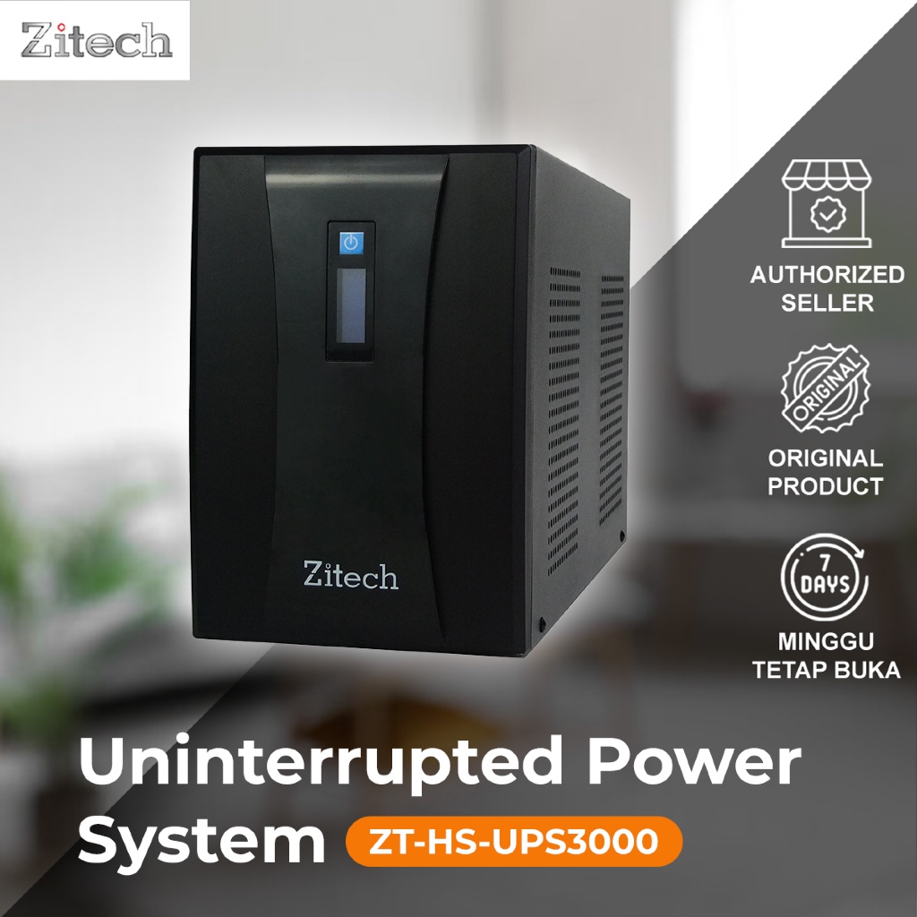 Jual ZITECH Uninterruptible Power Supply (UPS) ZT-HS-UPS3000 - UPS 1800W dengan Garansi Resmi 2 ...