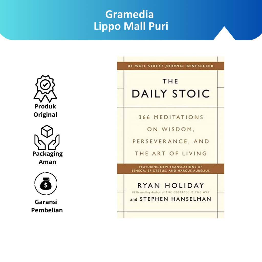 Jual Gramedia Lippo Mall Puri - Daily Stoic (Ryan Holiday) | Shopee ...