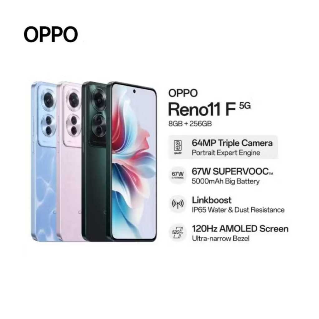 Jual [EX DISPLAY] OPPO Reno 11 F 5G Ram 8GB/256GB (64MP Ultra-Clear ...